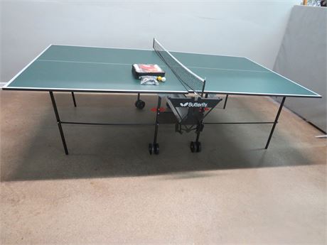 Transitional Design Online Auctions - BUTTERFLY Ping Pong Table
