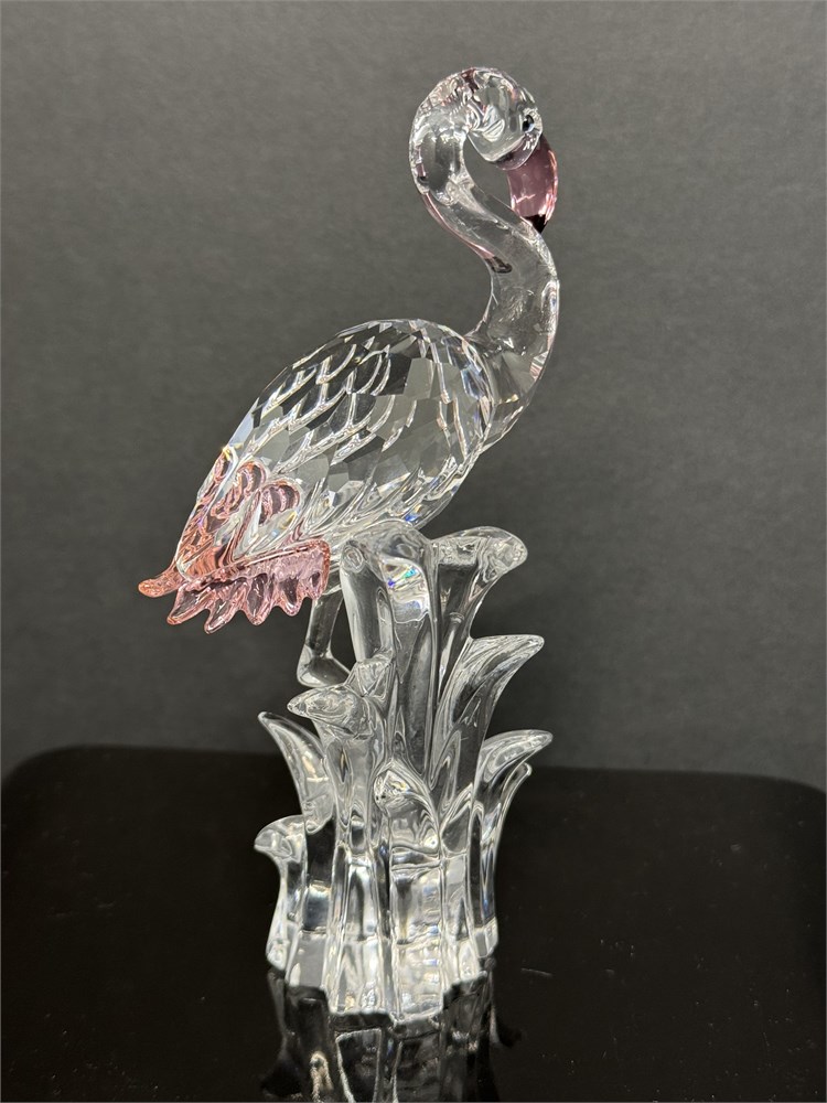 Transitional Design Online Auctions - Swarovski Crystal Flamingo with ...