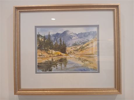 Transitional Design Online Auctions - Signed Original Mountain ...