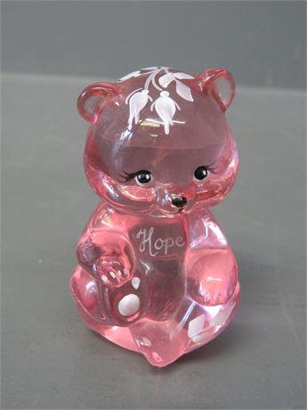 Transitional Design Online Auctions - FENTON / LONGABERGER Hope Bear ...