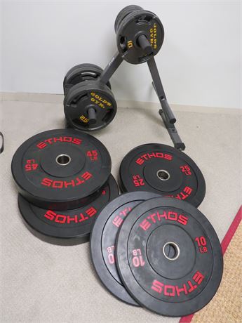 Transitional Design Online Auctions - Olympic Weights Plate Lot Ethos ...