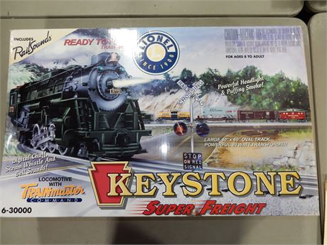 Transitional Design Online Auctions - Keystone Super Freight Train Set ...