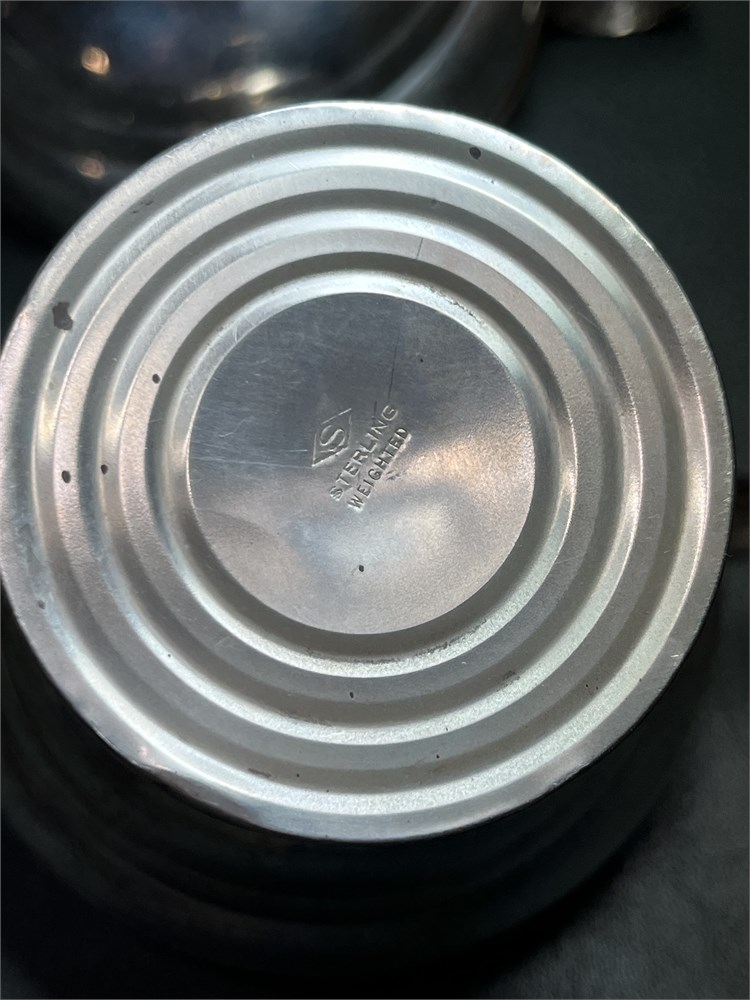 Transitional Design Online Auctions - Sterling Silver Creamer & Sugar ...