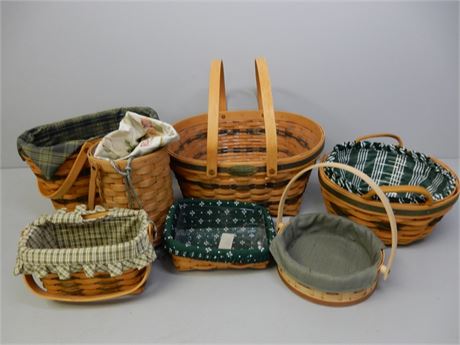 Transitional Design Online Auctions - Longaberger Signed Baskets
