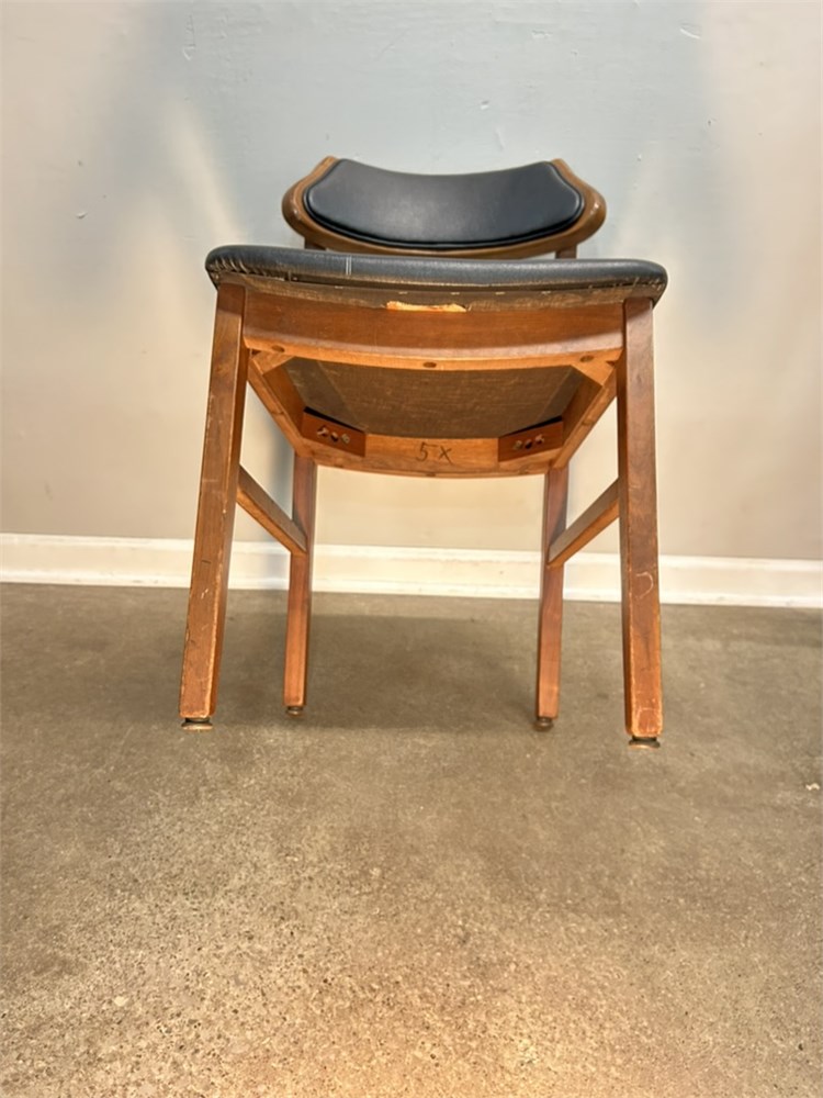 Transitional Design Online Auctions - Mid-Century Dining Chairs w ...
