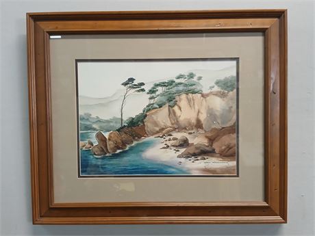 Transitional Design Online Auctions - Original Watercolor Kay Frances ...