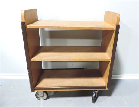 Transitional Design Online Auctions - Vintage Library Cart