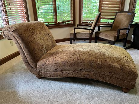 Transitional Design Online Auctions - Fainting Couch / Bun feet ...