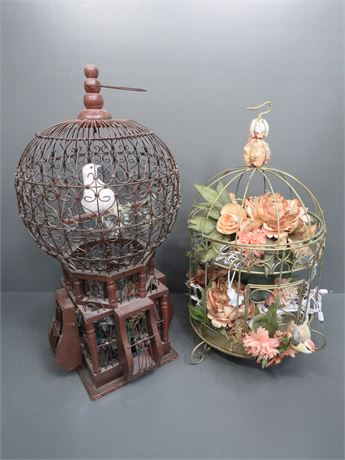 Transitional Design Online Auctions - Decorative Bird Cage Displays