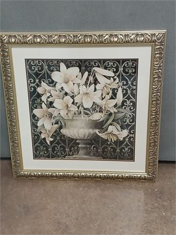 Transitional Design Online Auctions - "Lilies in Ern" Print ...