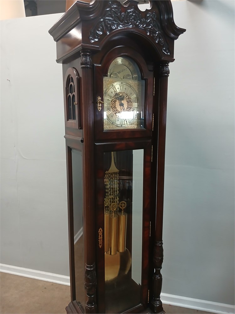 Transitional Design Online Auctions - Howard Miller Grandfather Clock ...