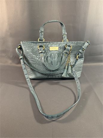 Transitional Design Online Auctions - Brahmin Mini Satchel / Blue Asher