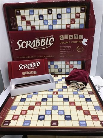 Transitional Design Online Auctions - Scrabble Wood Rotating Board Game ...