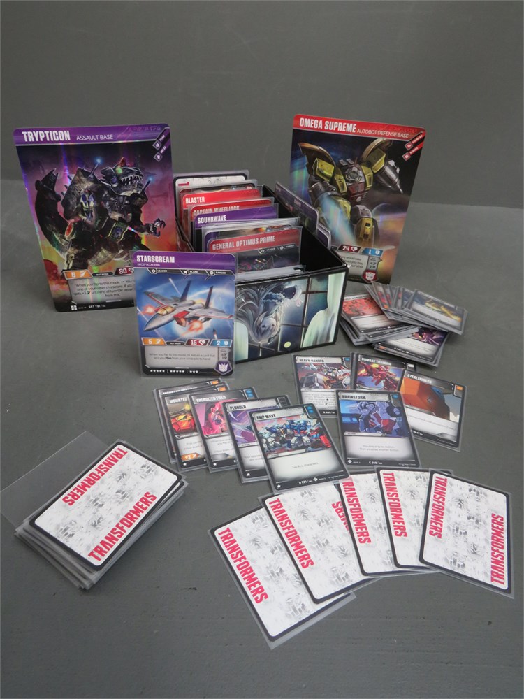 Transitional Design Online Auctions - Transformers Trading Card Collection