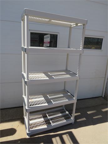 Transitional Design Online Auctions - Plastic Shelf Tower
