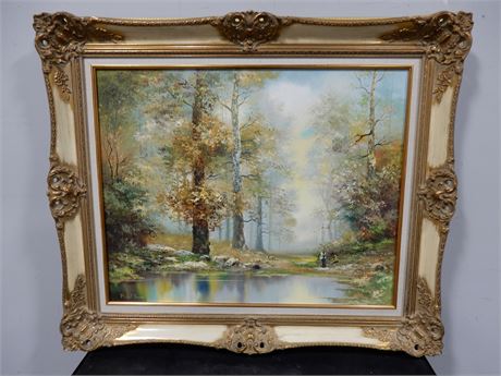 Transitional Design Online Auctions - Julius Polek Original Signed Oil ...