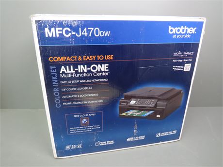 Transitional Design Online Auctions - BROTHER MFC-J470DW All-in-One ...