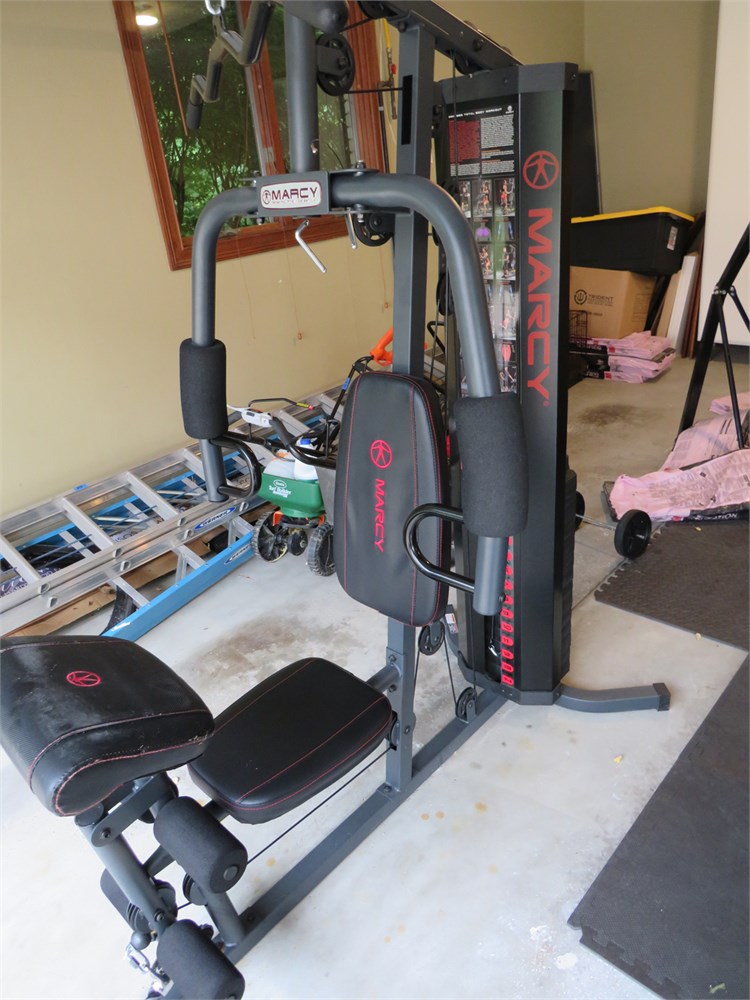 Transitional Design Online Auctions - MARCY Home Gym 150lb Stack Weight MWM-989