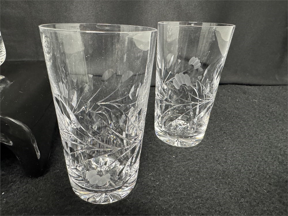 Transitional Design Online Auctions - Kosta Boda-Pitcher-Glasses