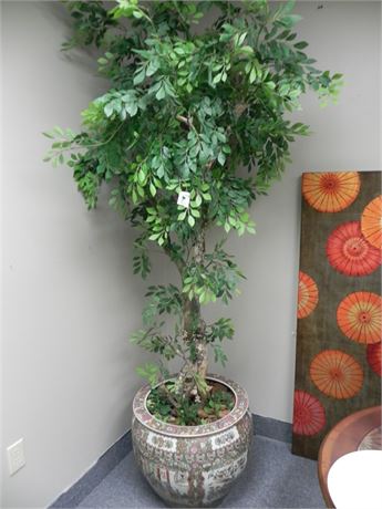 Transitional Design Online Auctions - Faux Aralia Chinese Ming Tree ...