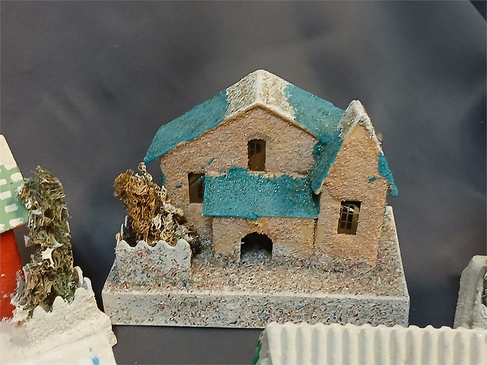 Transitional Design Online Auctions - Vintage Putz Houses