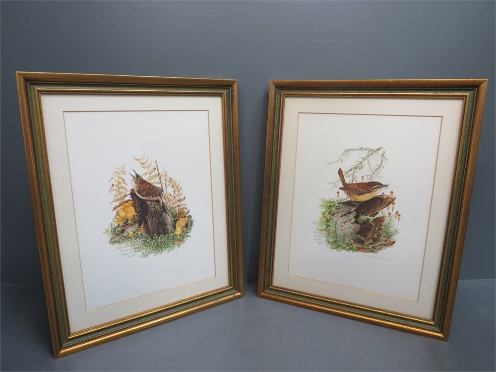 Transitional Design Online Auctions - DON WHITLATCH Bird Portrait Prints