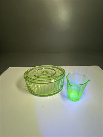 Transitional Design Online Auctions - Uranium Glass