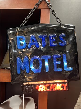 Transitional Design Online Auctions - Bates Motel Light Up Sign