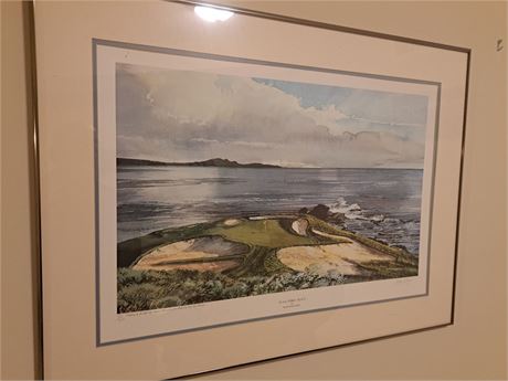 Transitional Design Online Auctions - Signed Kenneth Reed Fine Art Golf ...