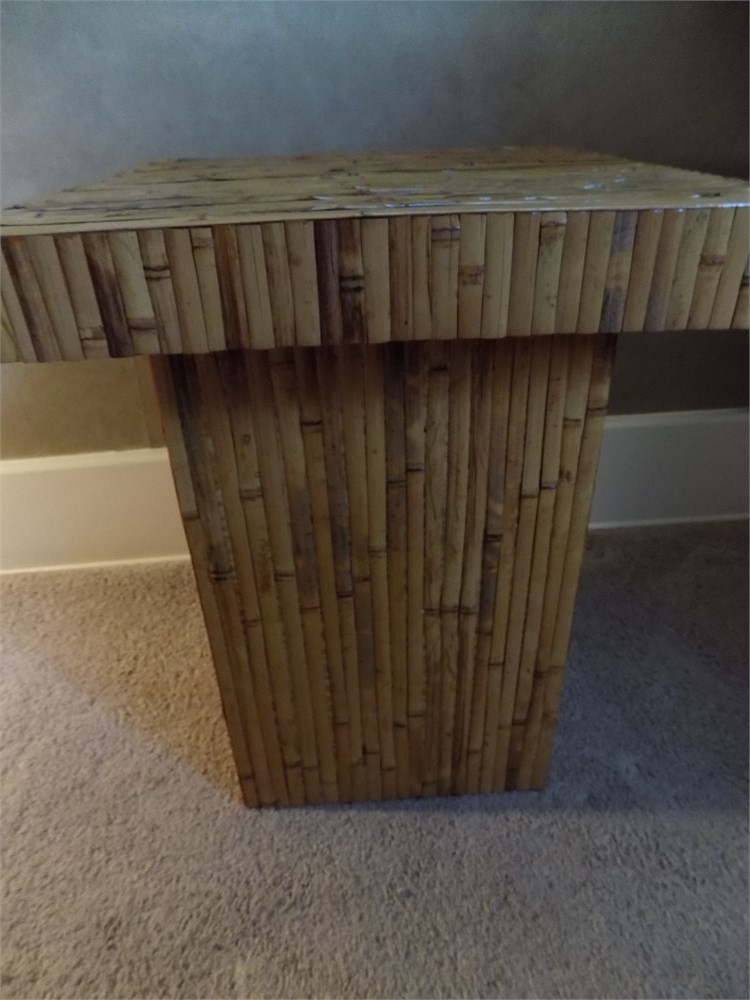 Transitional Design Online Auctions - Bamboo Backgammon Table