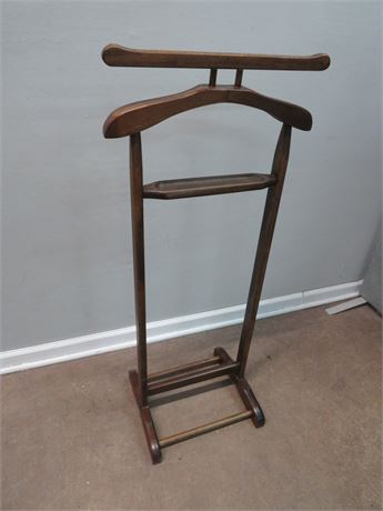 Transitional Design Online Auctions - Wooden Valet Butler Stand