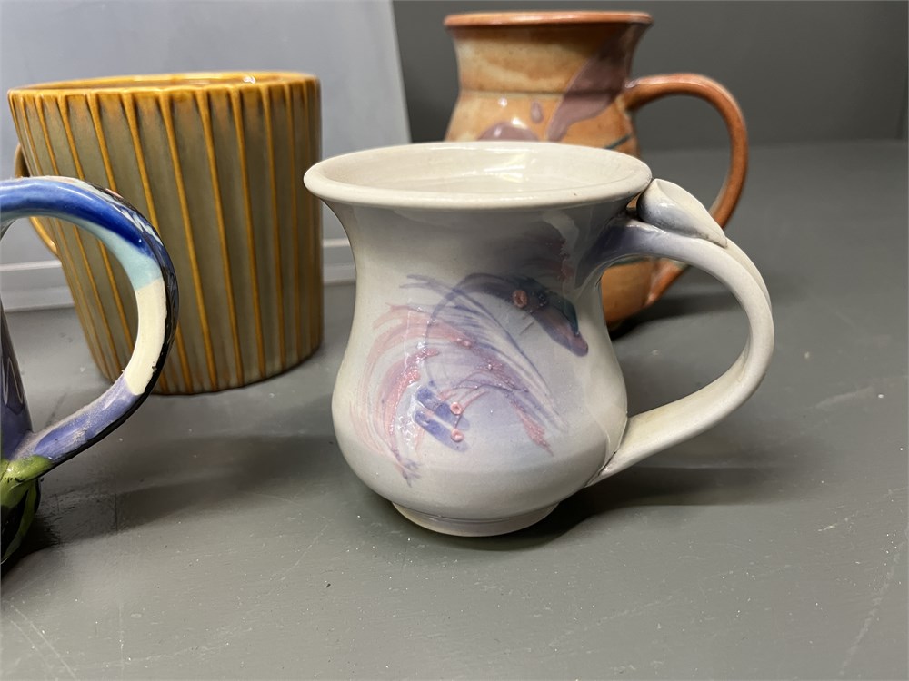 Transitional Design Online Auctions - Mugs / Lamp / Bowls / Vase / Signed
