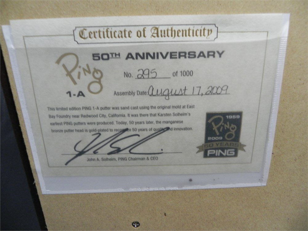Transitional Design Online Auctions - PING 50th Anniversary 1-A Gold ...