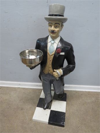 Transitional Design Online Auctions - Butler Man Figure Statue