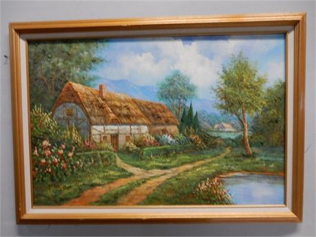 Transitional Design Online Auctions - Venice Italian Village / Signed ...