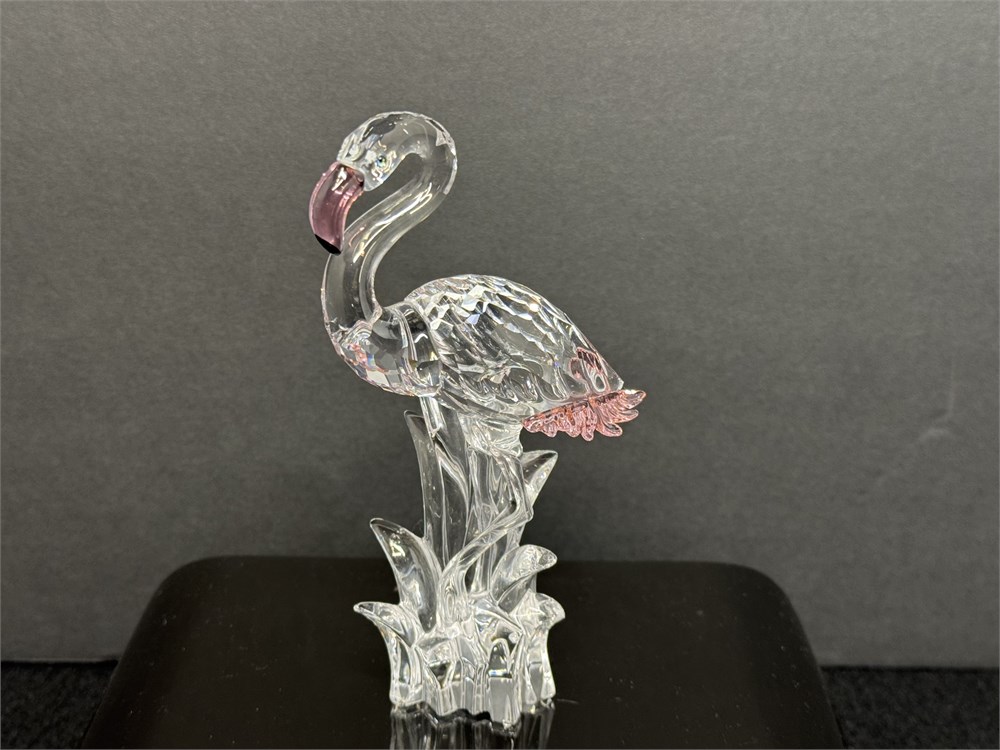 Transitional Design Online Auctions - Swarovski Crystal Flamingo with ...