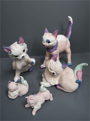 Transitional Design Online Auctions - KAY FINCH Ceramic Cat Figurine ...
