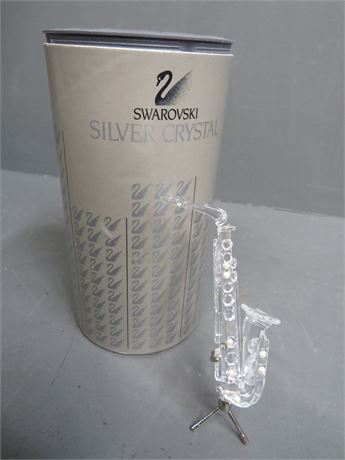 Transitional Design Online Auctions - SWAROVSKI Crystal Saxophone Figurine