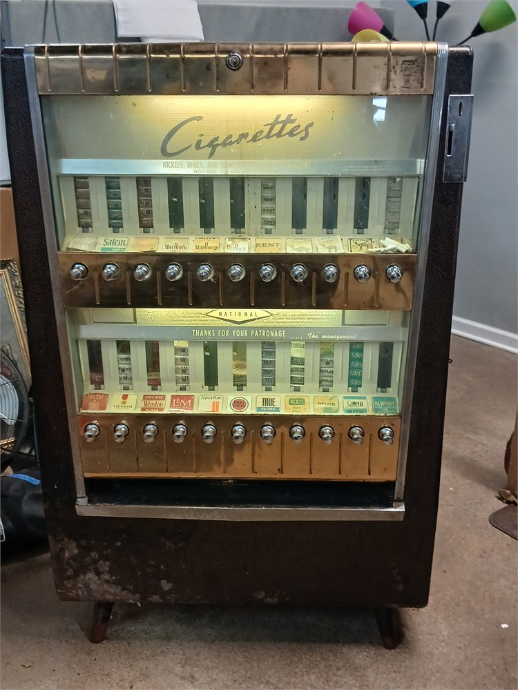Transitional Design Online Auctions - Working Cigarette Vending Machine ...