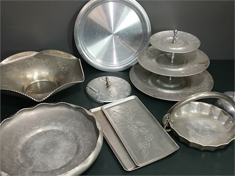 Transitional Design Online Auctions - Hand-wrought Aluminum Ware