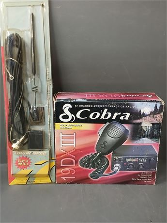 Transitional Design Online Auctions - Cobra 19 DX III & Glass Mount CB ...