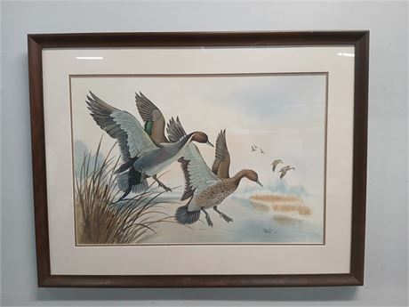 Transitional Design Online Auctions - Diane Pierce 1968 Original Watercolor