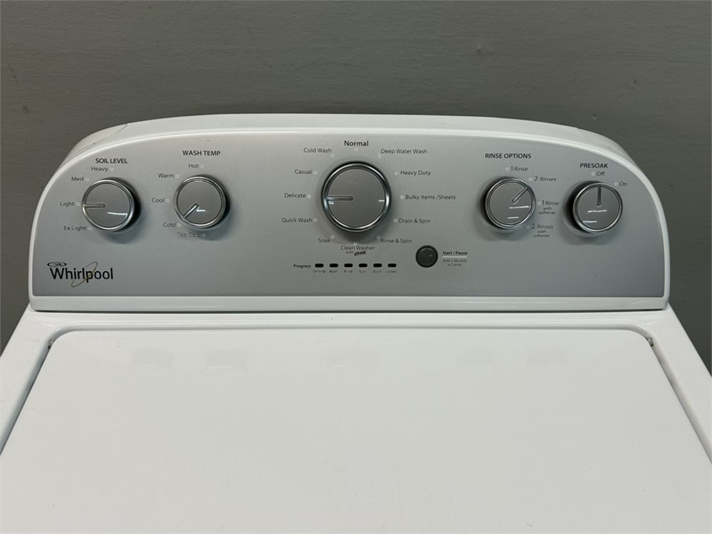 Transitional Design Online Auctions - Whirlpool He Top-Load Electric Washer