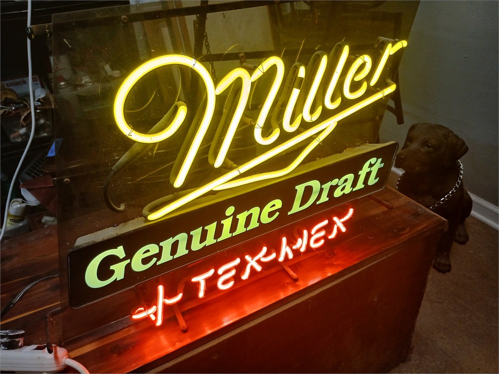 Transitional Design Online Auctions - Miller Genuine Draft Neon ...