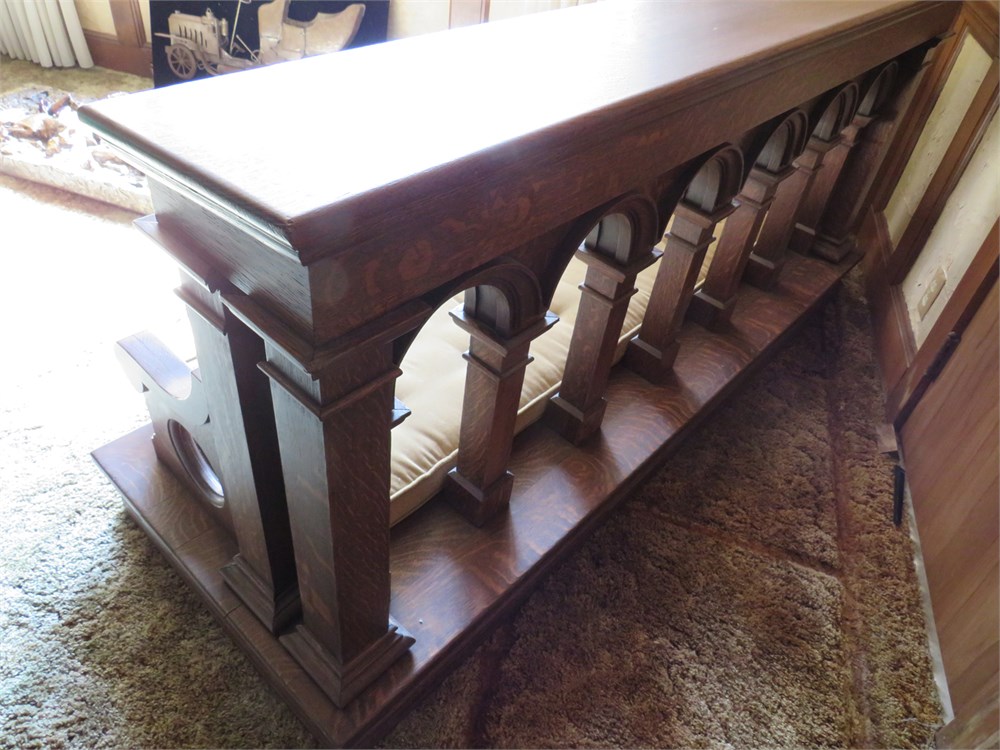Transitional Design Online Auctions - Vintage Communion Rail / Prayer ...
