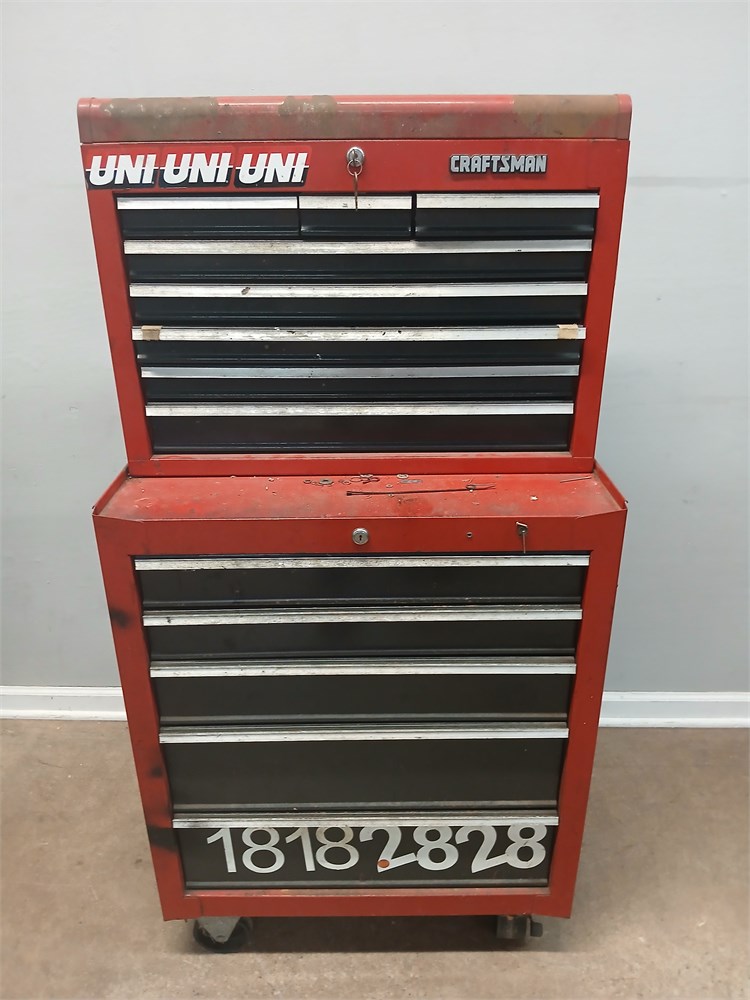 Transitional Design Online Auctions - Craftsman Used Tool Box
