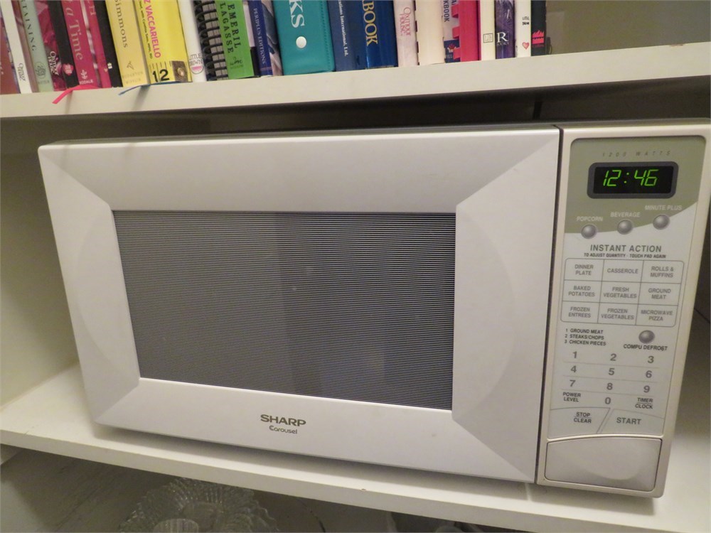 Transitional Design Online Auctions - SHARP Carousel Microwave Oven
