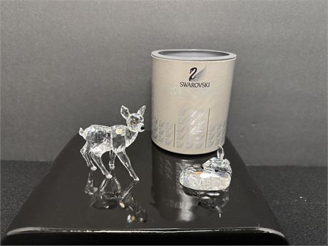 Transitional Design Online Auctions - Swarovski Crystal Fawn- Swarovski ...
