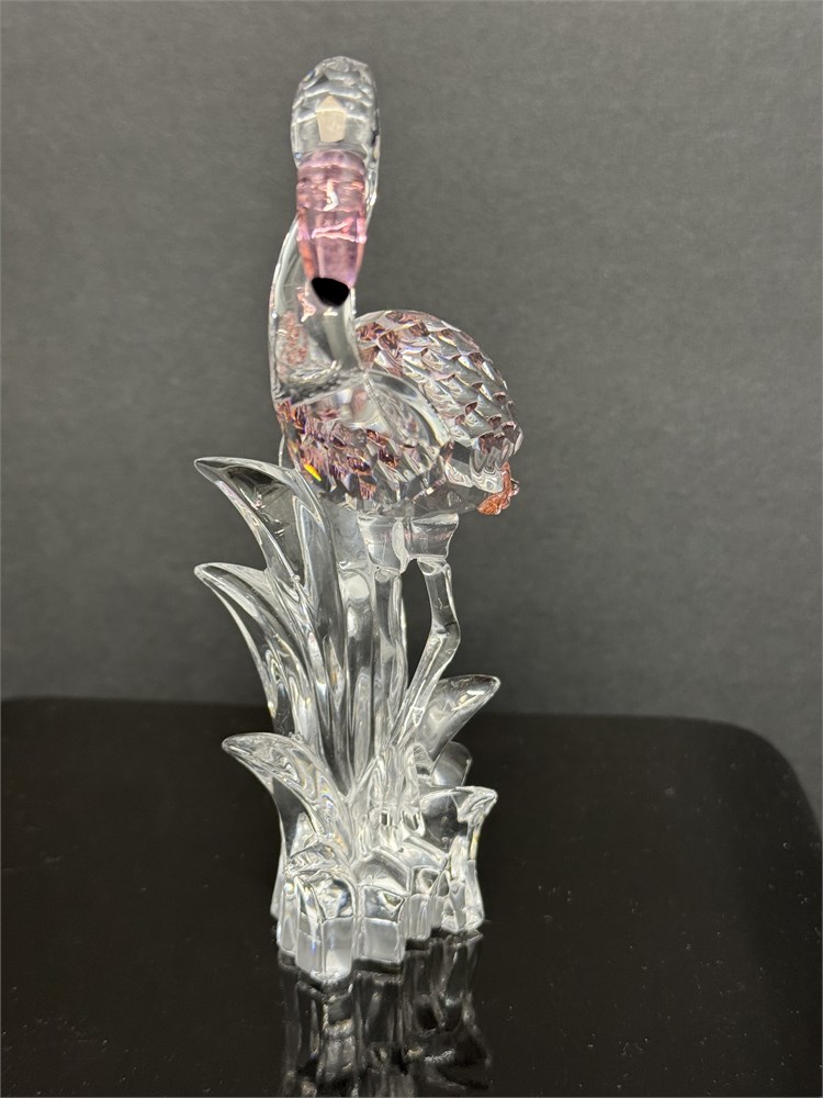 Transitional Design Online Auctions - Swarovski Crystal Flamingo with ...