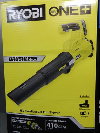 Transitional Design Online Auctions - New Ryobi 18V Blower
